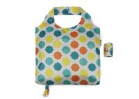 China Eco Polyester Foldable Reusable Garment Bag With Tag , Custom Logo Printed for sale