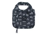China Reusable Shopping Folding Tote Bag With Logos , Supermarket Folding Bag Into Pouch for sale