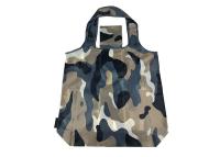China Eco Friendly Foldable Shopping Bag In Pouch Heat Transfer Printing And Logo Tag for sale