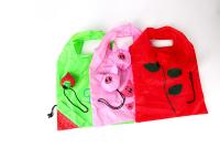 China OEM ODM Polyester Folding Tote Bag 190T Strawberry Reusable Bag for sale