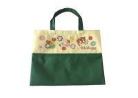 China Rilakkuma Printing Polyester Tote Bags Green Reusable Polyester Bags for sale