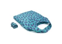 China Blue Leaf 190T Reusable Polyester Bags Poly Tote Bags Personalized for sale
