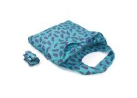 China Blue Leaf 190T Reusable Polyester Bags Poly Tote Bags Personalized for sale
