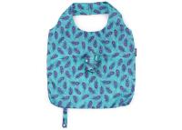 China Blue Leaf 190T Reusable Polyester Bags Poly Tote Bags Personalized for sale