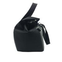 China Black And Grey Polyester Tote Bags With Thread Gluing for Shopping for sale