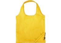 China Yellow Oxford Fold Up Nylon Tote Bags Foldable Canvas Tote Bag for sale
