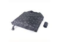 China Black 190T Foldaway Tote Bag Washable Foldable Beach Bag for sale