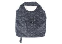 China Black 190T Foldaway Tote Bag Washable Foldable Beach Bag for sale