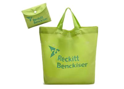 China Green Nylon Foldable Tote Bag That Folds Into Pouch Pattern for sale