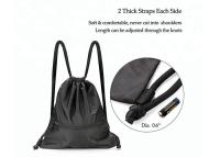China Mesh Nylon Custom Drawstring Backpack Polyester Black Cinch Sack for sale