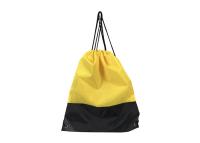 China Yellow Nylon Drawstring Backpack PEVA Personalized Cinch Bags for sale