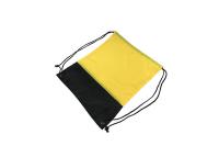 China Yellow Nylon Drawstring Backpack PEVA Personalized Cinch Bags for sale