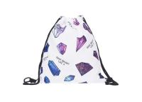 China Dye Sublimation Custom Drawstring Backpack Shoes Drawstring Rucksack for sale
