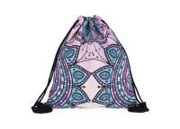 China Dye Sublimation Custom Drawstring Backpack Shoes Drawstring Rucksack for sale