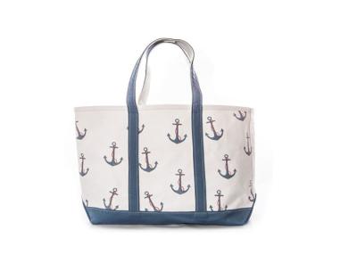 China Biodegradable Cotton Tote Bags 12oz Canvas Beach Tote Eco Friendly for sale