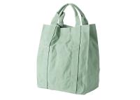 China Green Fancy Cotton Tote Bags 50x45cm Reusable Canvas Tote Bags for sale