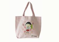 China Pink 10A Eco Shopping Plain Cotton Bags Samll Size For Kids Lunch Tote for sale