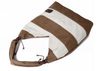 China Brown Elgant Reusable Cotton Tote Bags Eco Friendly Printed Cotton Shopping Bags for sale