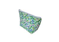 China Full Color Custom Cotton Tote Bags Printed Zippered Pouch TPE Backing Inside for sale