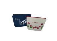 China Cosmetics Personalized Cotton Canvas Tote Bags Ultra Slim Small Pattern for sale