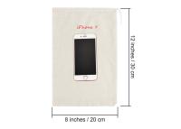 China 100% Eco Friendly Natural Cotton Drawstring Bags Various Size Custom Logo for sale