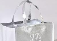 China Laminated Non Woven Tote Bags Invisible Fastening Eco Friendly Totes for sale