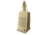 China Wine Vinegar Four Bottle Non Woven Tote Bags Recycled Grocery Tote Bags for sale
