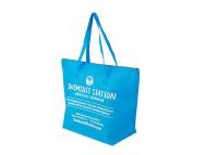 China Laptop Insulated Non Woven Tote Bags PP Nonwoven Canvas Tote With Zipper for sale