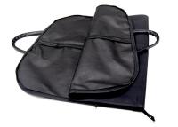 China 80gsm Folding Suit Garment Bag Zip Lock Clothes Cover Bags Black for sale