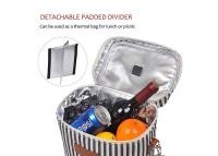 China Polyester 4 Bottle Wine Cooler Bag Thermal Reusable 4 Bottle Wine Tote for sale