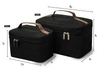 China Black 210D Cooler Tote Bag Recyclable Two Way Zipper Large Cooler Tote for sale