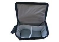 China Zipper Closure 210D Cooler Tote Bag With Inside Removable Divider EPE Liner for sale