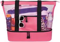 China Collapsible Cooler Tote Bags Promotional Insulated Tote Bags Top Zipper Closure for sale