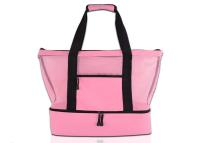 China Collapsible Cooler Tote Bags Promotional Insulated Tote Bags Top Zipper Closure for sale