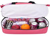 China Collapsible Cooler Tote Bags Promotional Insulated Tote Bags Top Zipper Closure for sale