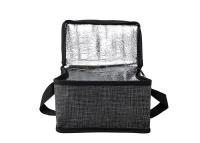 China Black Food Non Woven Cooler Bag Recycle Insulated Tote Lunch Bag for sale