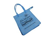 China NonWoven Portable Cooler Bag Printed Zipper Insulated Lunch Tote Bag for sale