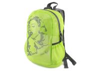 China SEDEX Women Printing Polyester Backpack Green Mesh Backpack for sale