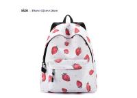China OEM Foldable Zipper Closure Backpack White Polyester Rucksack for sale