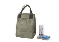 China Customized grey Tyvek Waterproof Cooler lunch Tote Bag With Velcro Closure for sale