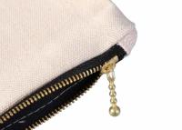 China Customized Logo 12oz natural Cotton Toiletry Bag With Silk Screen Printing for sale