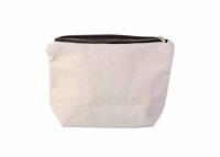 China Customized Logo 12oz natural Cotton Toiletry Bag With Silk Screen Printing for sale