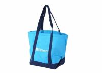 China Customized Logo Cotton Tote Bag in Blue for Shopping and Promotional Use for sale