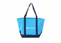 China customized Reusable Cotton Tote Bag Vibrant Blue Shopping Bag With Silk Screen Printing for sale