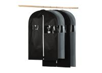 China Customized Zippered Non Woven Dustproof Suit Garment Bag With handle for sale