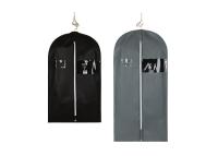 China Customized Zippered Non Woven Dustproof Suit Garment Bag With handle for sale