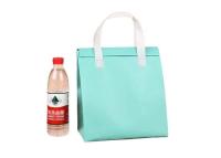 China Customized Color Insulated Non Woven Cooler Lunch Bag with Silk Screen Printing for sale
