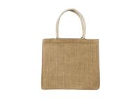 China Eco-friendly Durable Jute Shopping Tote Bag With Custom Logo Print for sale