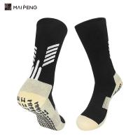 China Custom Non Slip Athletic Football Socks Breathable Mesh Men Grip Socks for sale