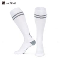 China Knee High Mens Grip Football Socks Anti Slip Compression Soccer Socks Custom Logo for sale